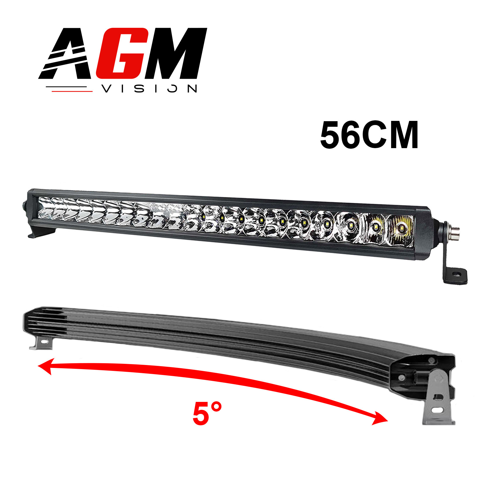 Barre LED dual barre LED de forme incurvée