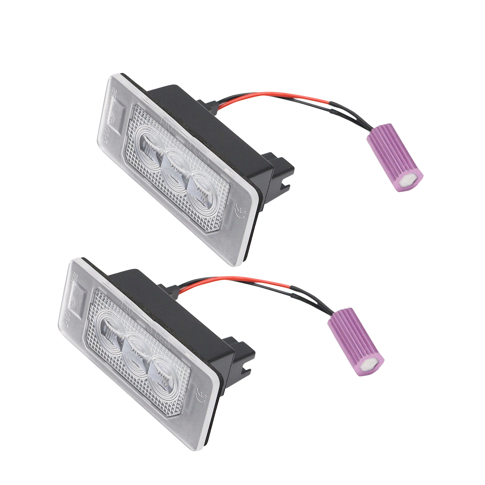 KIT 2 MODULES ECLAIRAGE LED PLAQUE AUDI - TYPE 1 - AGM VISION