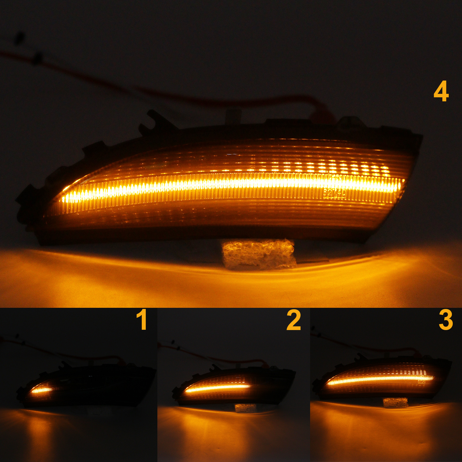 CLIGNOTANT DYNAMIQUE RÉTRO RENAULT (NOIR FUMÉ) TYPE 1 - AGM VISION