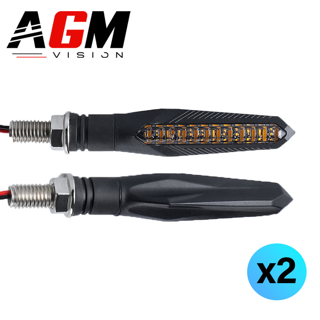 KIT 2 CLIGNOTANTS LED MOTO SLIM - Moto