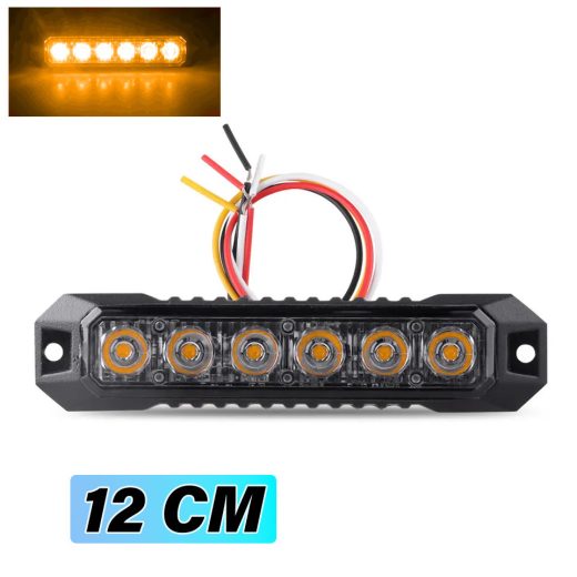 Feu de Pénétration LED Flash ORANGE - BLEU- BLANC 12CM