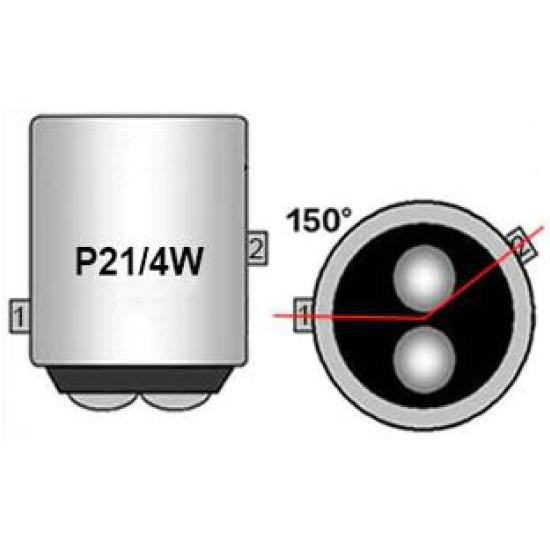 LED-Lampe P21/4W-BAZ15D VORTEK MAX (Rot) STOP / Rotes Standlicht