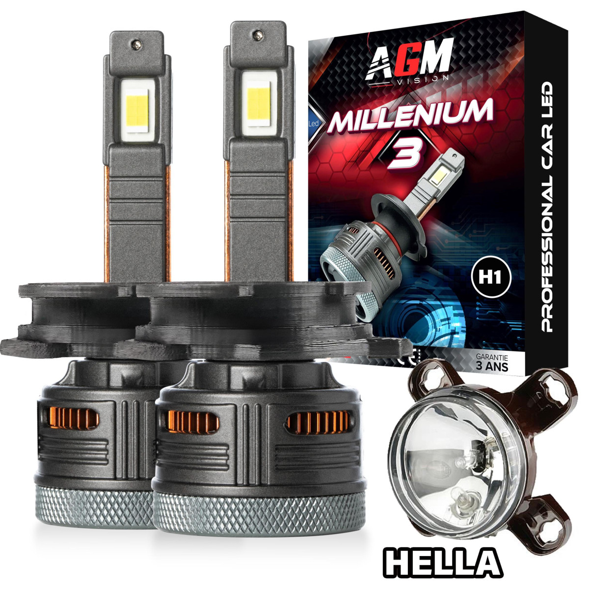 LED-Kit H1 + HELLA-Adapter, Wohnmobil, Traktor