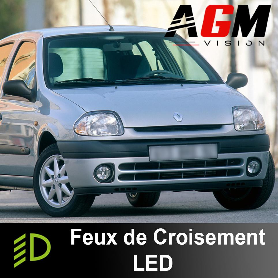 LED Pack Low Beam Headlights Renault Clio 2 from 1998 to 2012