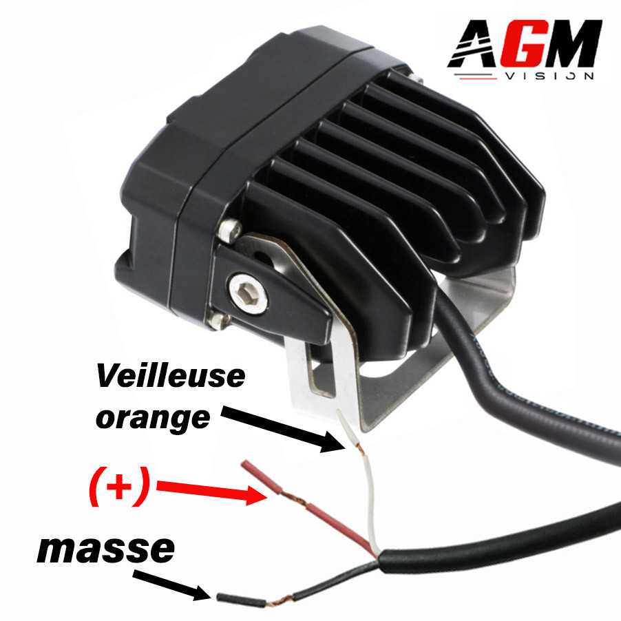 Mini LED Race Pro Spotbalk 30W + Oranje Standlicht
