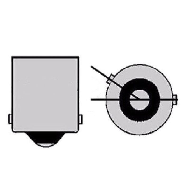 Ampolla LED PY21W-BAU15S VORTEK MAX (naranja)